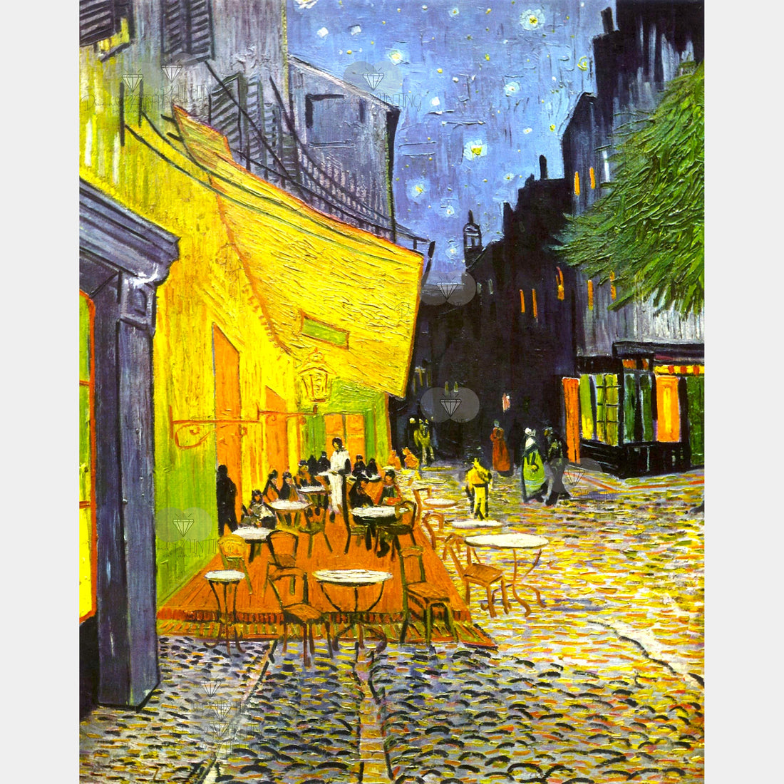 Terraza De Café | 40 x 50 cm – Diamond Painting en Cancún